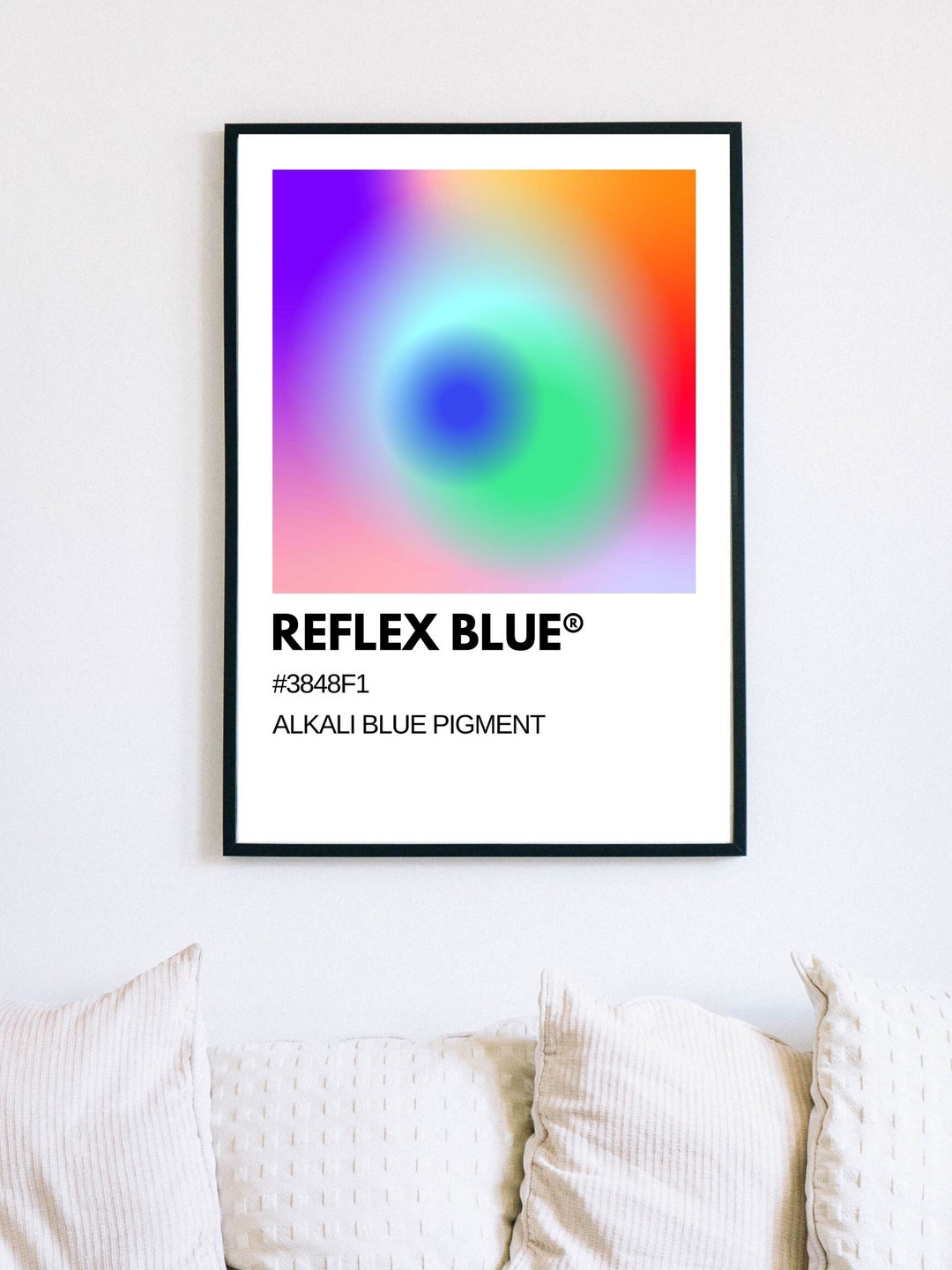 Cool Abstract Space Poster | Colorful Wall Art | Reflex Blue Print ...