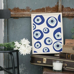 Evil Eye Art Print | Evil Eye Poster | Blue Evil Eye | Protection ...