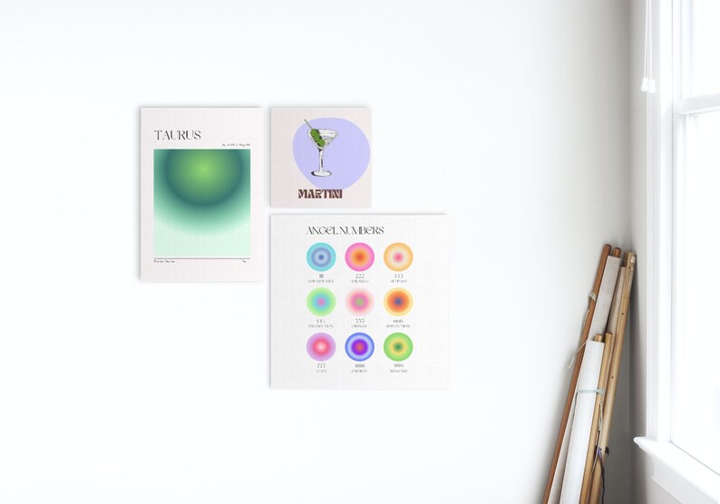 TAURUS Zodiac Wall Art Print, Taurus Zodiac Art Printable Poster, Aura ...