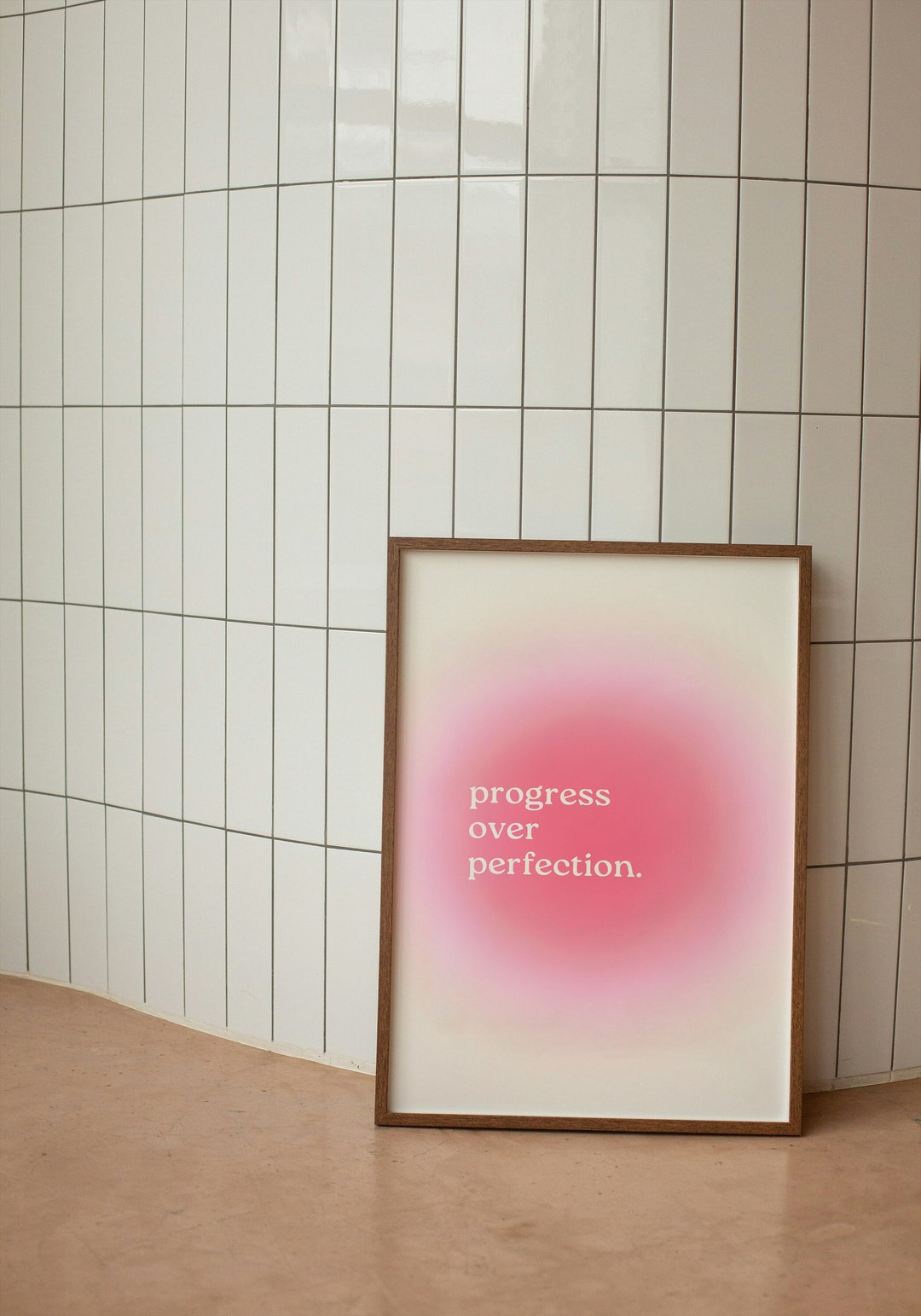 Progress Over Perfection Wall Art, Growth Mindset Poster, Inspirational ...