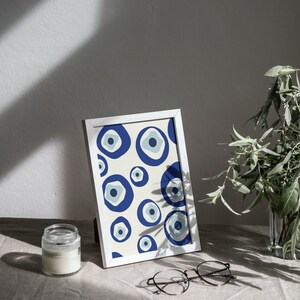 Evil Eye Art Print | Evil Eye Poster | Blue Evil Eye | Protection ...