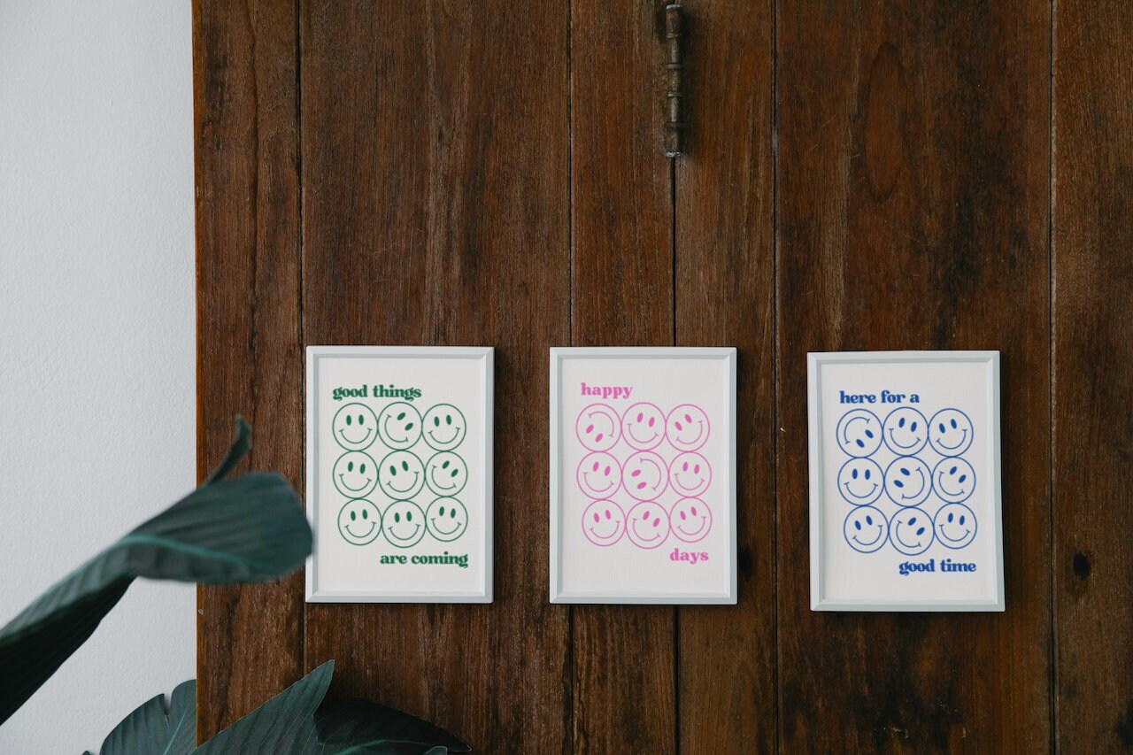 Good Things Are Coming Poster, Green Positive Thinking Wall Art ...