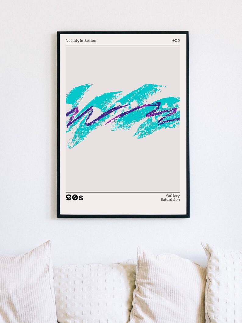 90s Nostalgia Poster, Retro Gradient Poster, Grainy Gradient, Retro 90s ...