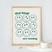 Good Things Are Coming Poster, Green Positive Thinking Wall Art ...