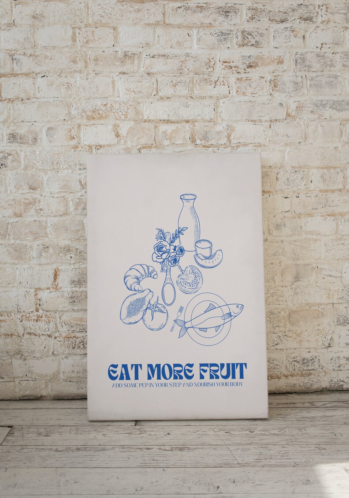 Eat More Fruit Print Vintage Food Poster Digital Download - Etsy