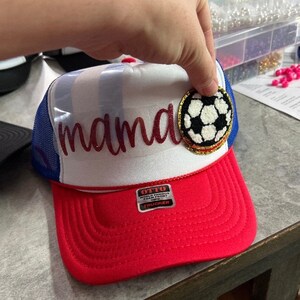 Baseball Mom Trucker Hat With Player’s Number & Custom Chain T-ball ...