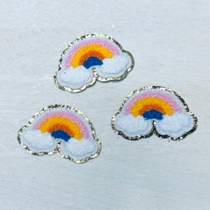 Rainbow Chenille Embroidered Patches Ready to Iron-on - Etsy