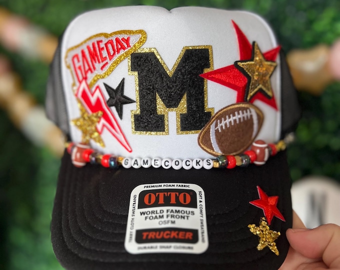 Everything Football Mama Trucker Hat Chain High School Spirit Friday ...