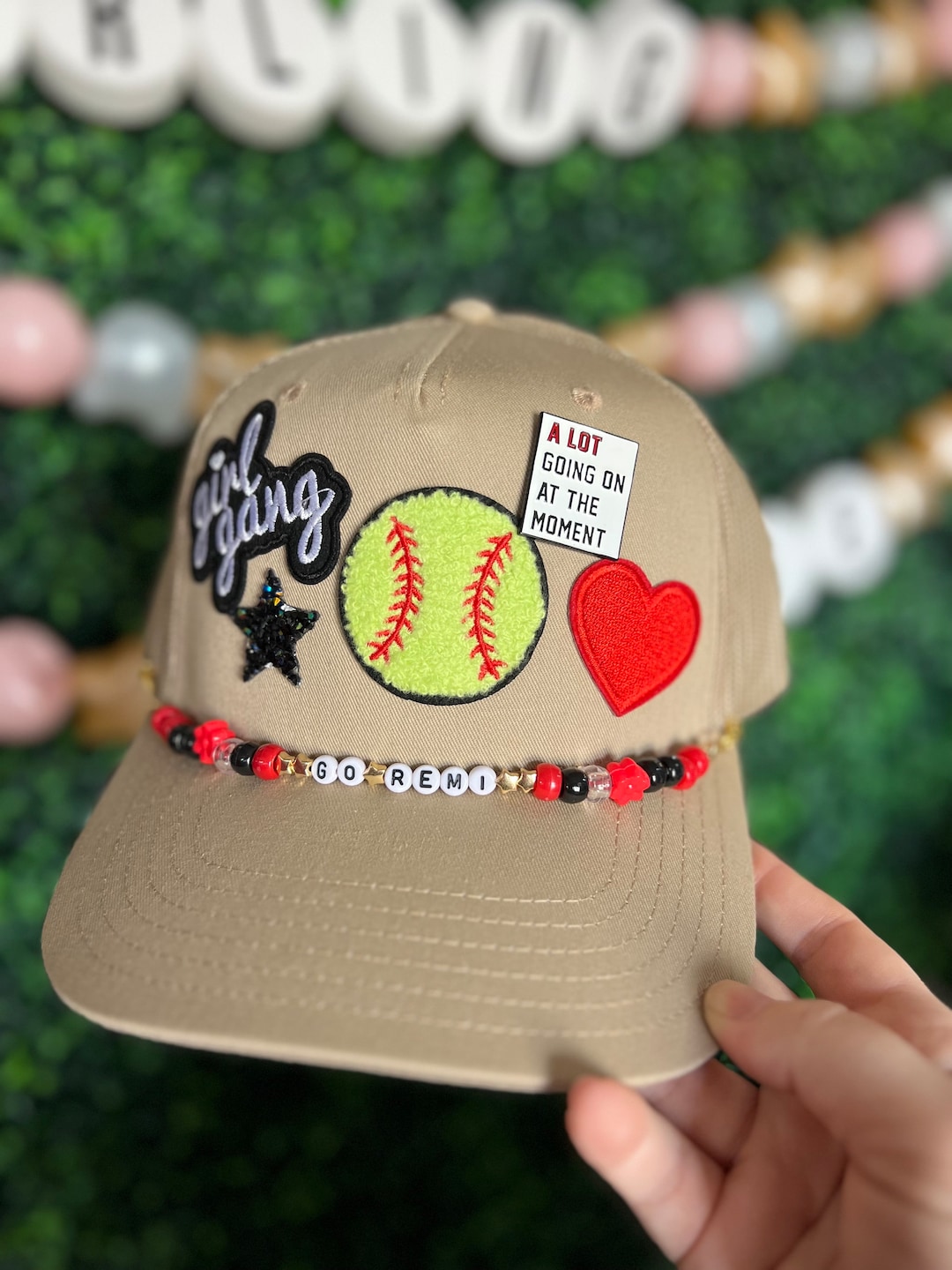 Softball Mom Trucker Hat With Custom Chain Mama Snap-back Otto Ball Cap ...