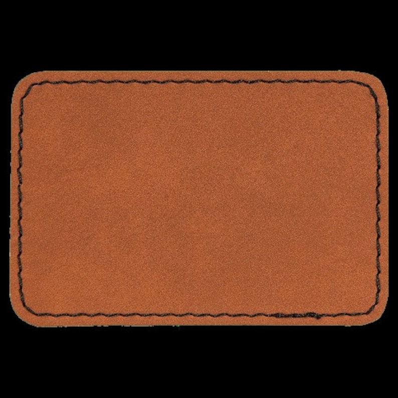 10 Blank Rawhide Laserable Leatherette Patches With Adhesive, Hat Patch ...