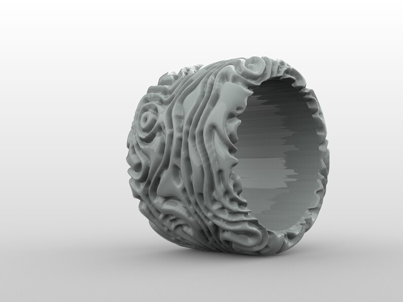 3d Models STL Drawing 3d Printer and Cnc-band Ring Design Movement7 for ...