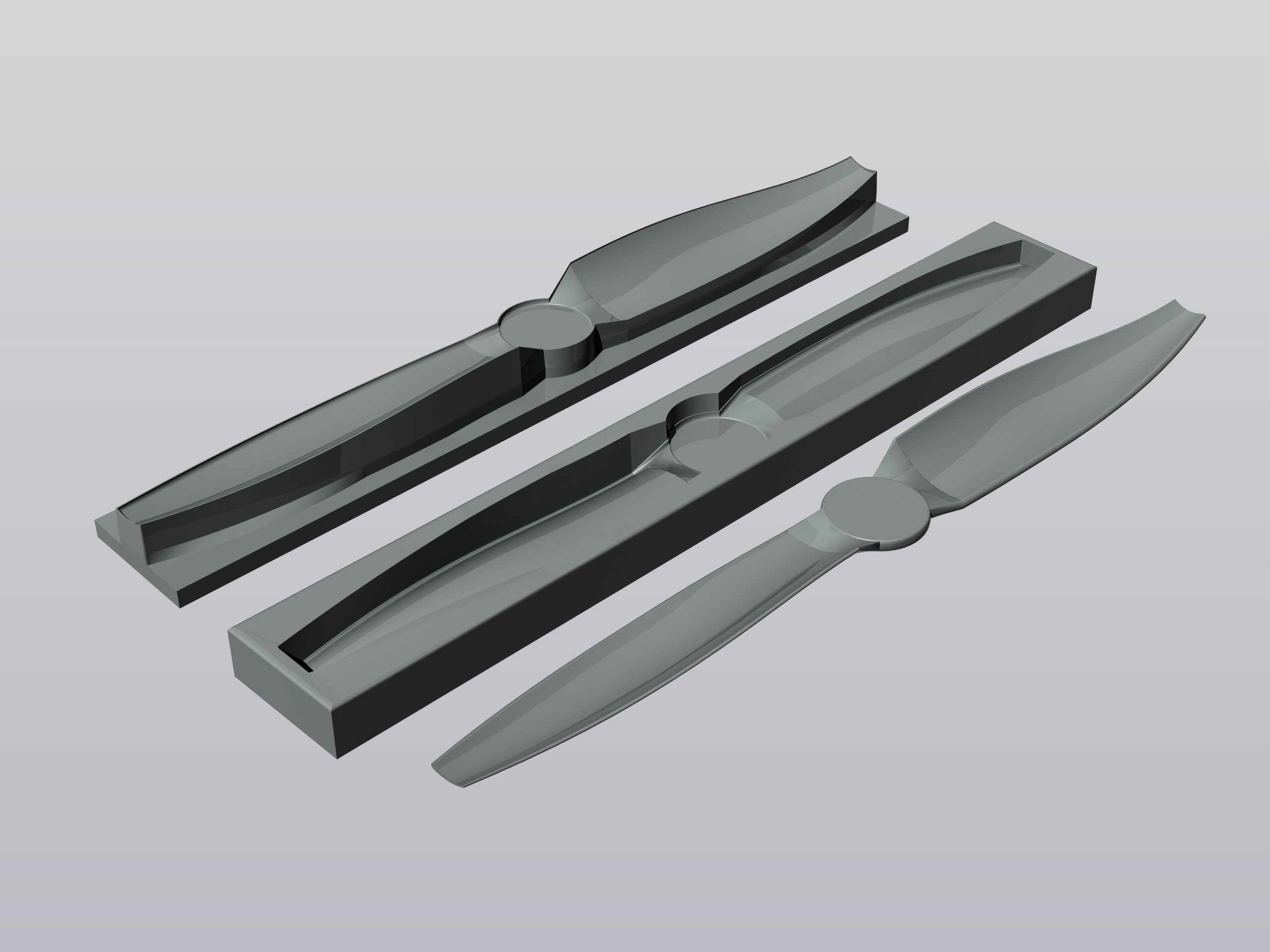 3d Models Drawing IGES 3d Printer and Cnc-drawing Carbon Propeller Mold ...