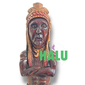 Indian Statue/ Indio De Madera Estatua/ Santeria IFA - Etsy