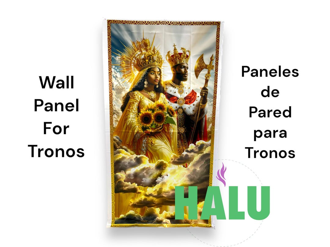 Panel De Pared Para Trono Oshun & Shango/ Wall Panel for Throne of ...