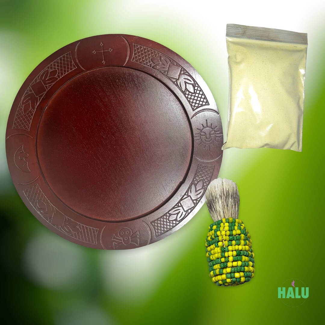 Tablero De IFA Combo Iyerosun Y Brocha / IFA / Babalawo Combo - Etsy