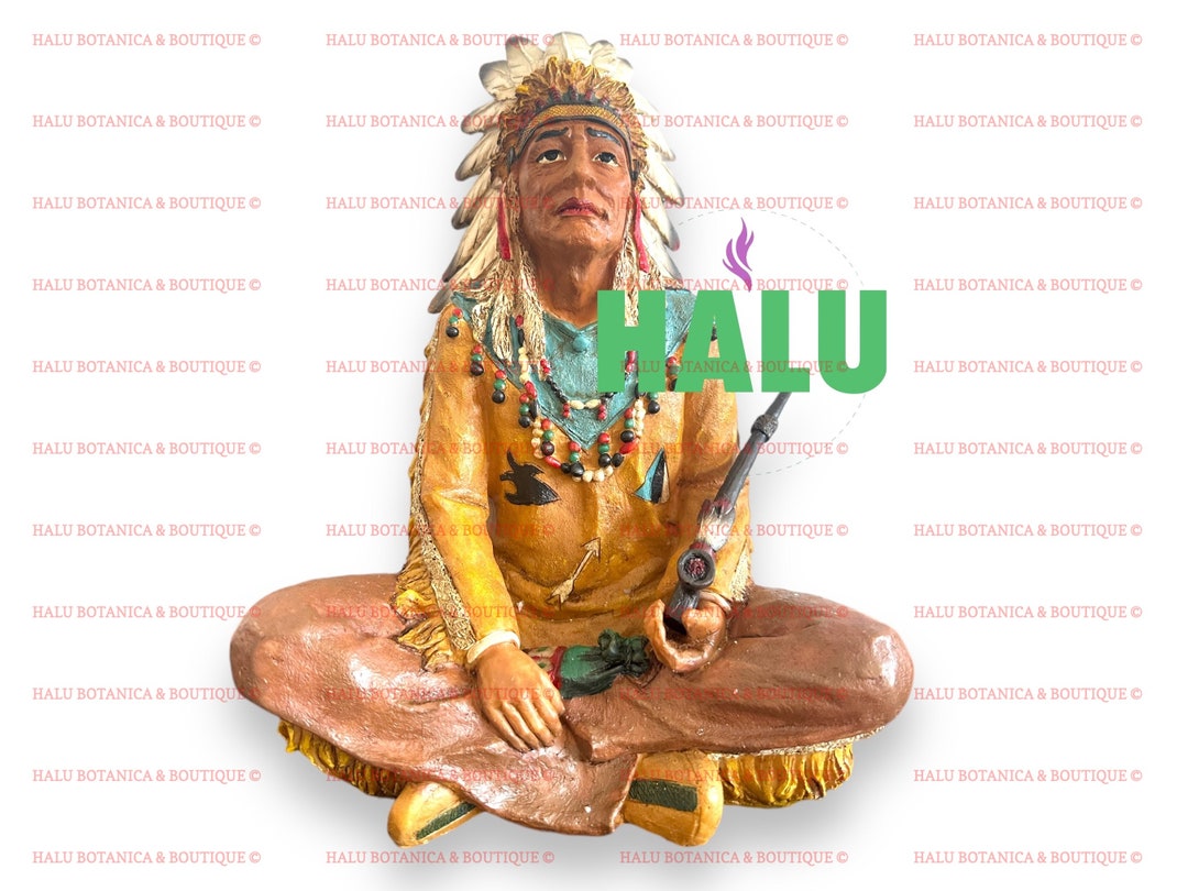 11” Indian Statue/ Indio Sentado Estatua - Etsy