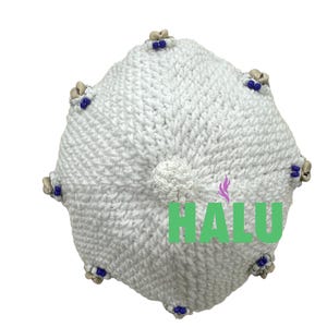 Sombrero De Punto Obatala Obamoro / Gorro Obatala Tejido / Santeria ...