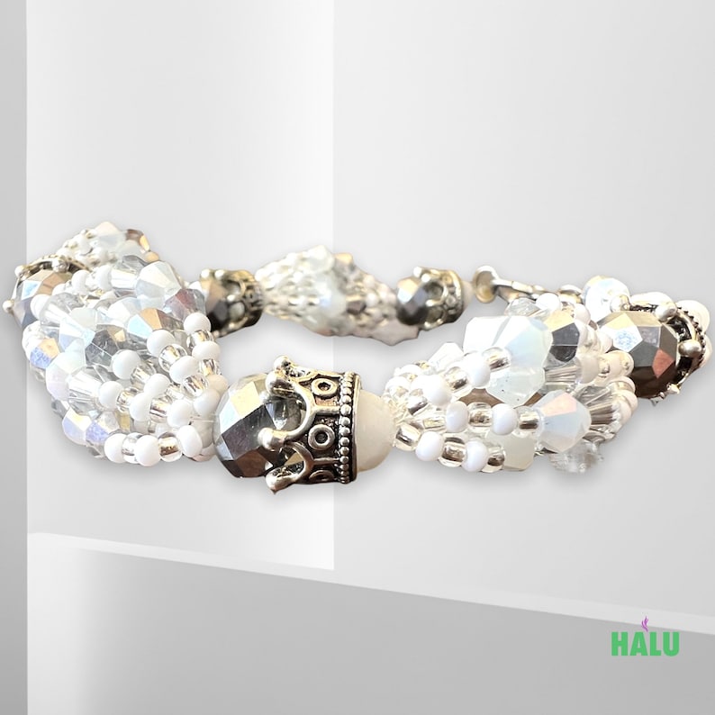 Ilde Mazo De Obatala/ Crown Obatala Bracelet / Manilla De Obatala ...