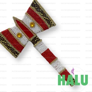 Shango Wood Axe & Sword /hacha Y Espada Madera De Chango Decorada ...