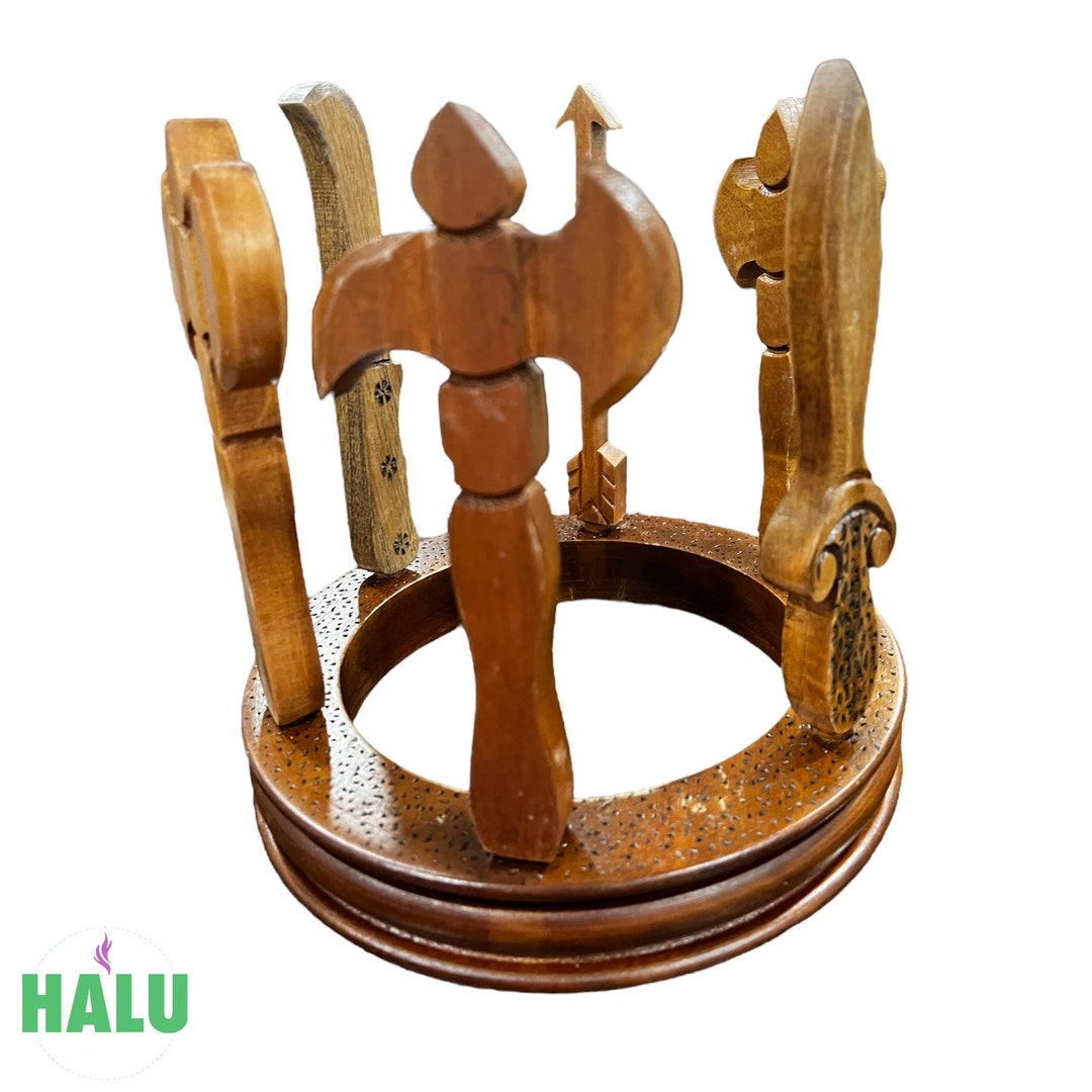 Wood Crown for Shango/ Corona En Madera Para Shango/ Santeria - Etsy