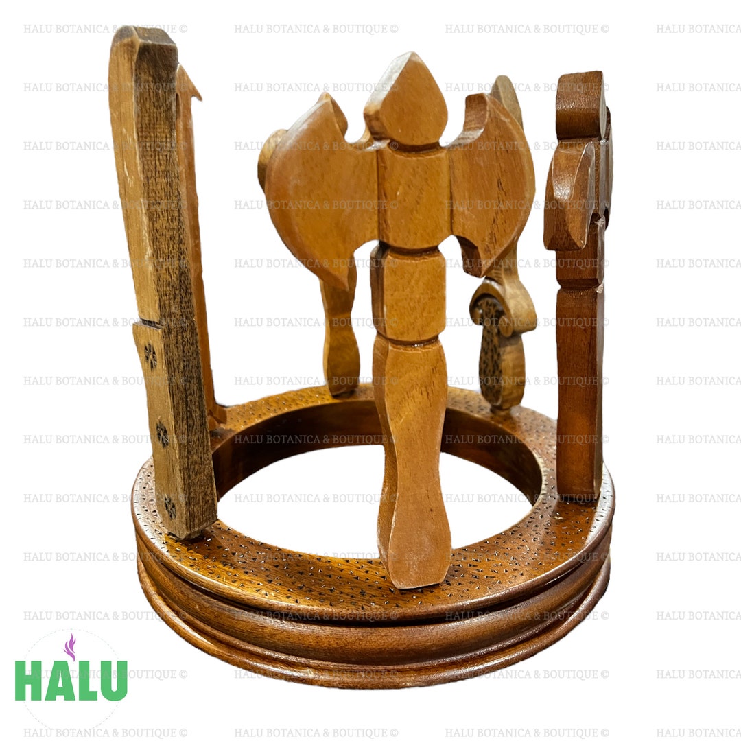 Wood Crown for Shango/ Corona En Madera Para Shango/ Santeria - Etsy