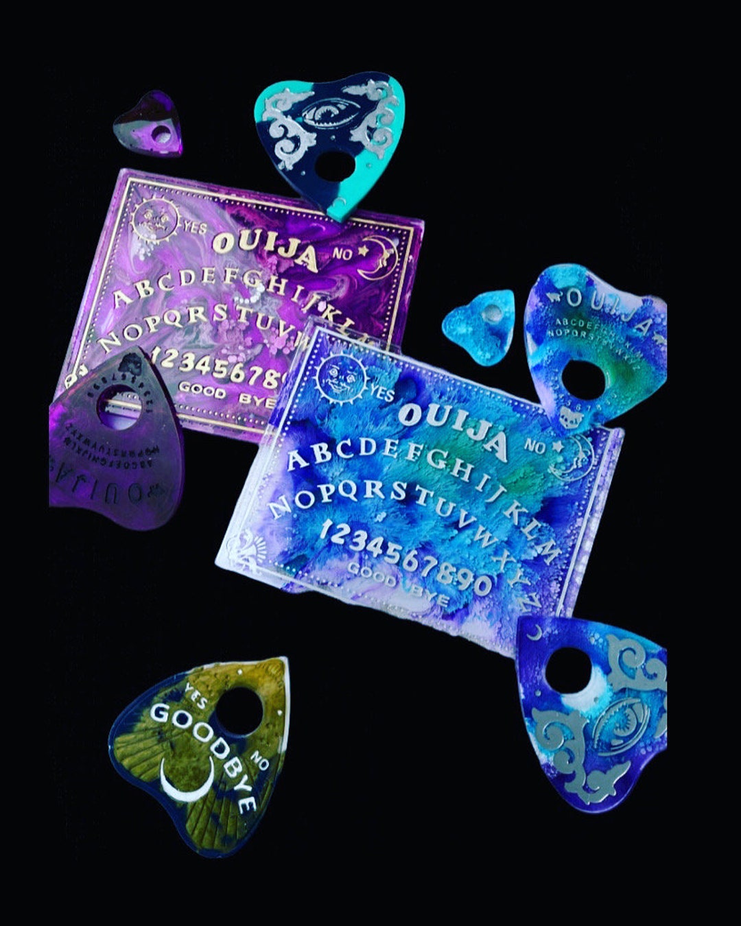 Custom Ouija Board With Matching Planchettes - Etsy