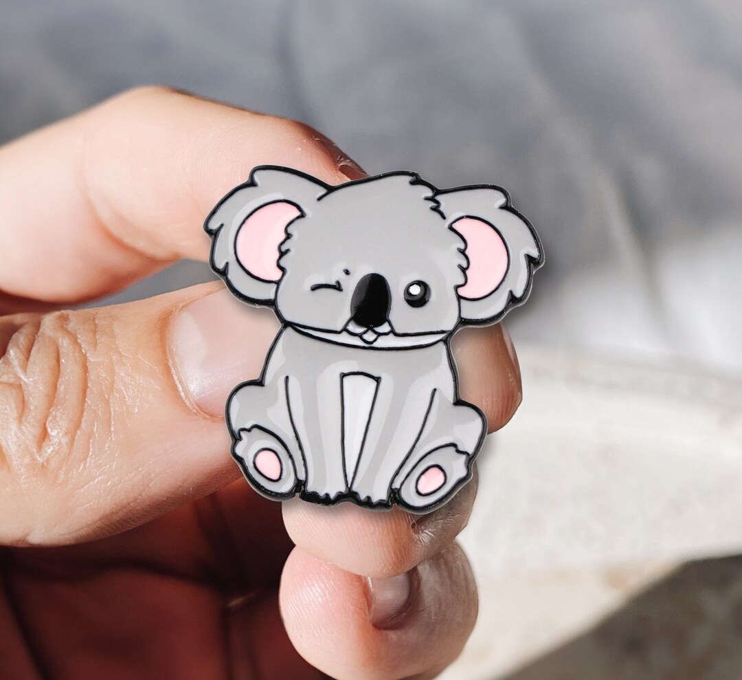 Cute Aussie Koala Enamel Pin - Etsy