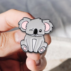 Cute Aussie Koala Enamel Pin - Etsy