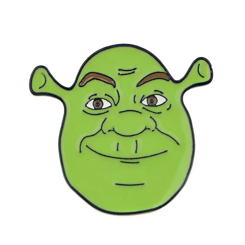 Shrek Face Enamel Pin - Etsy