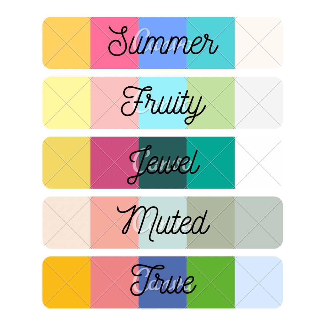 DIGITAL TCM 5 Element Poster Colorful Rainbow Sheng Ke Cycle Wood, Fire ...