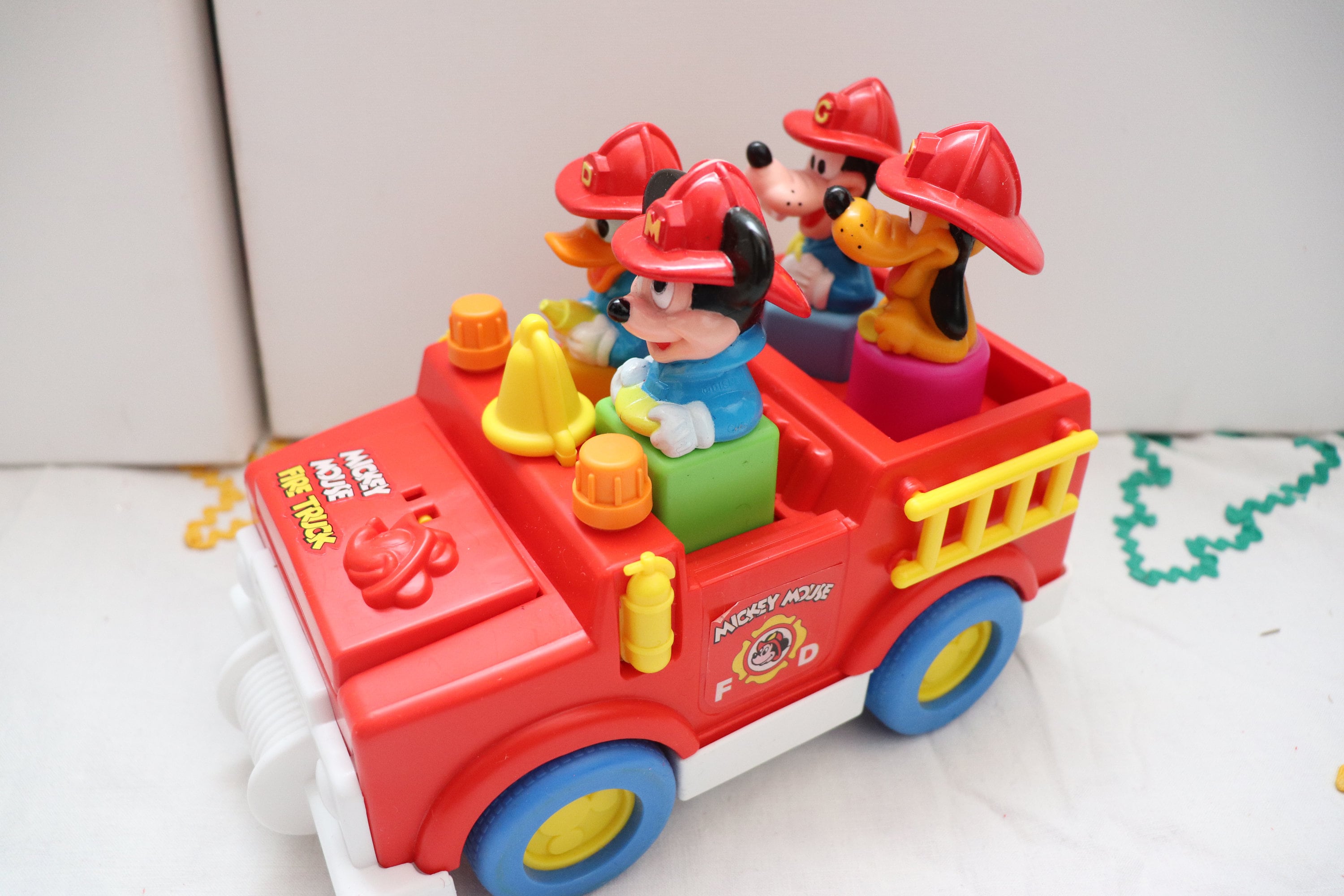 Original Vintage 1989 Mattel Disney Mickey Mouse Fire Truck Toy - Etsy