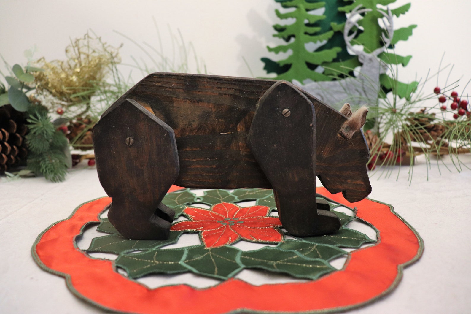 Wooden Figurine Vintage Wooden Toys. Movable. Moving Arms/ Legs Rustic ...
