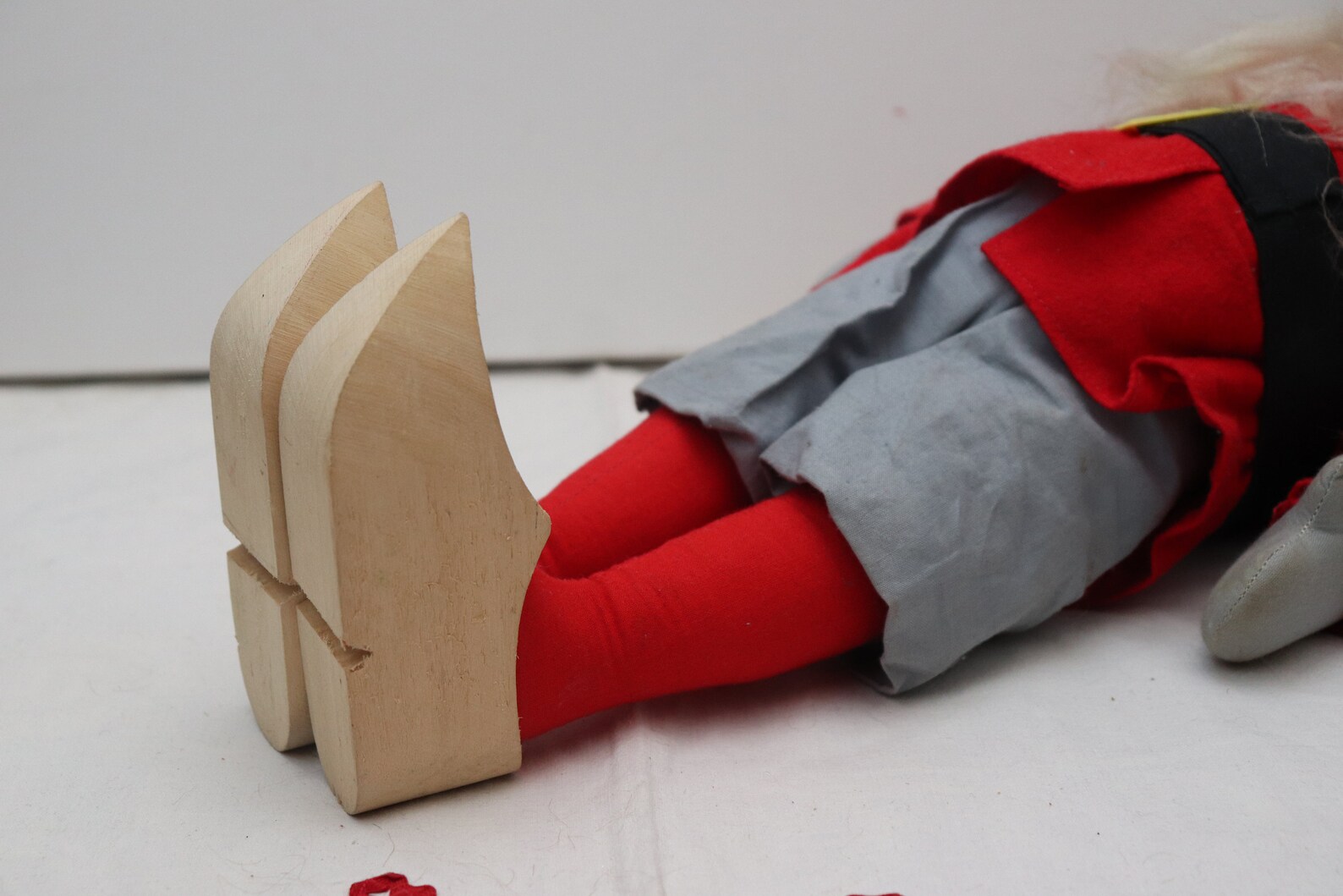 Vintage Swedish Collectible Tomte Doll Celluloid Face Wearing Wooden ...