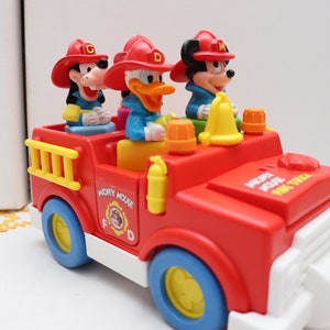 Original Vintage 1989 Mattel Disney Mickey Mouse Fire Truck Toy - Etsy