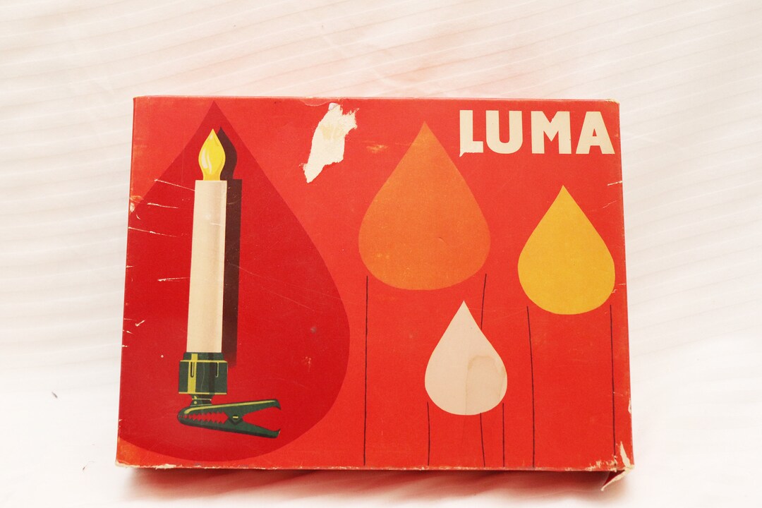 Vintage Swedish Advent Christmas Light, Christmas Tree Lights, LUMA ...