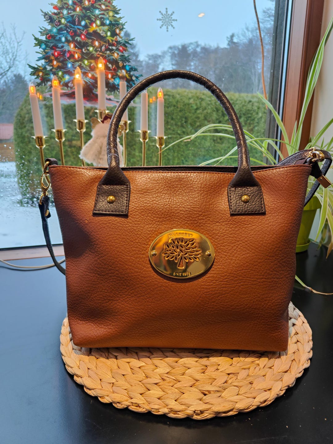 MULBERRY Shoulder Handbag in Oak, Calfskin, Leather, Original Bag - Etsy UK