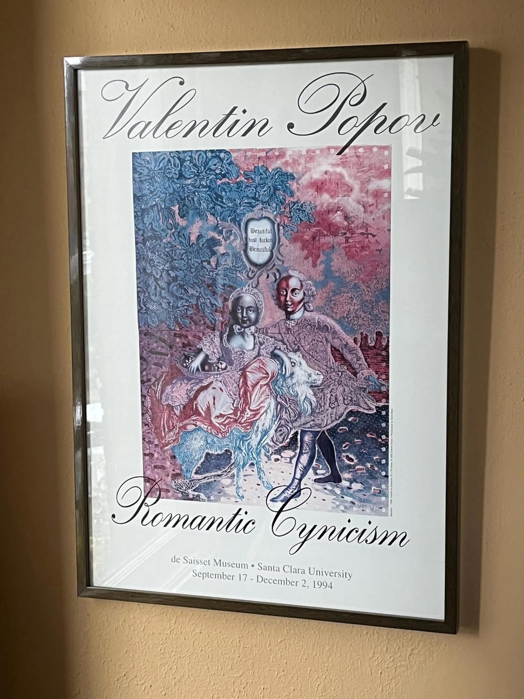 Valentin Popov Romantic Cynicism Exhibit Print (1993), Framed Museum ...