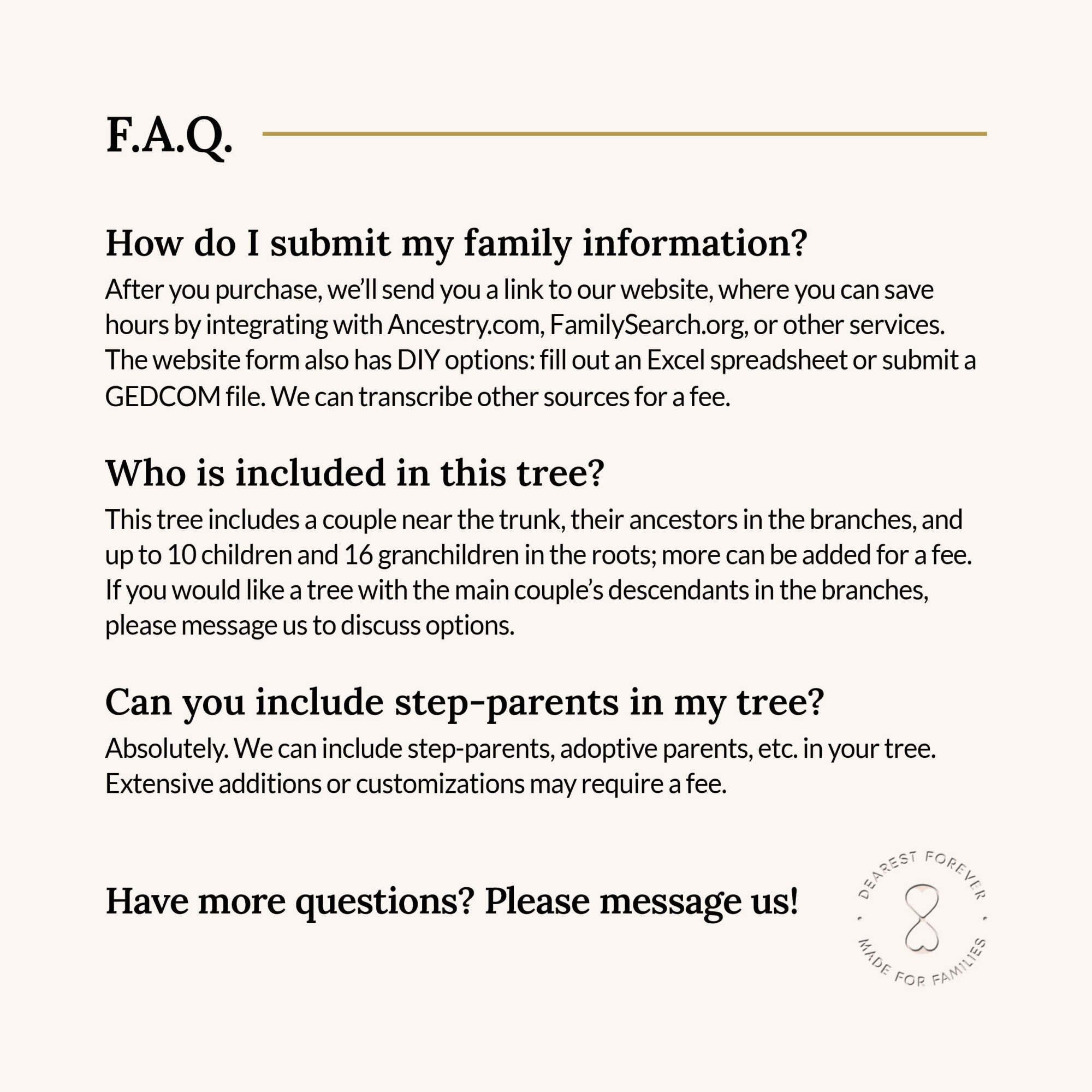 Spring Family Tree Art That Mom Will Love Ancestors or - Etsy