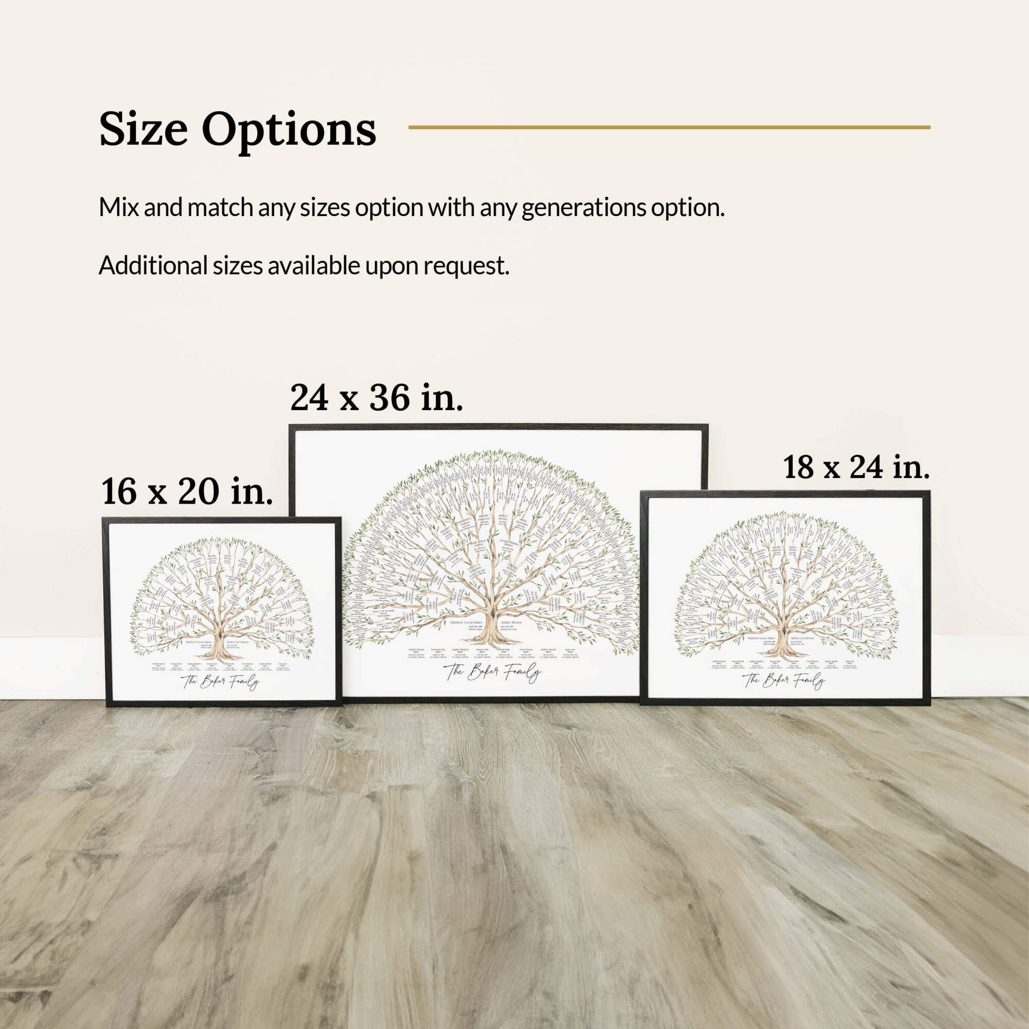 Spring Family Tree Art That Mom Will Love Ancestors or - Etsy