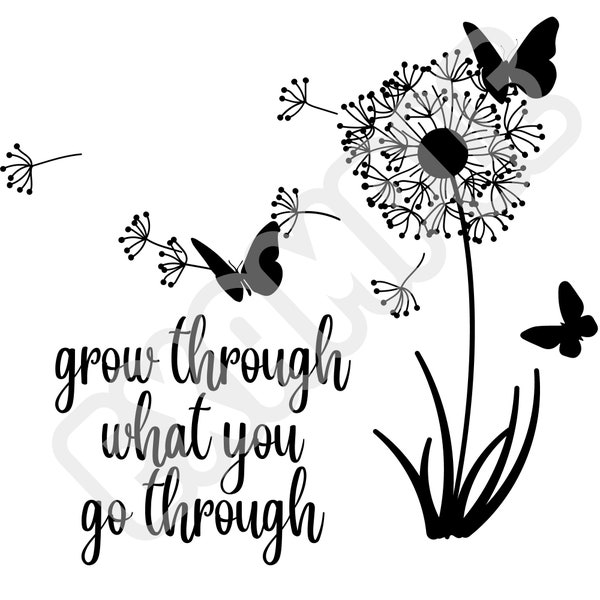 Grow Through What You Go Through Svg - Etsy