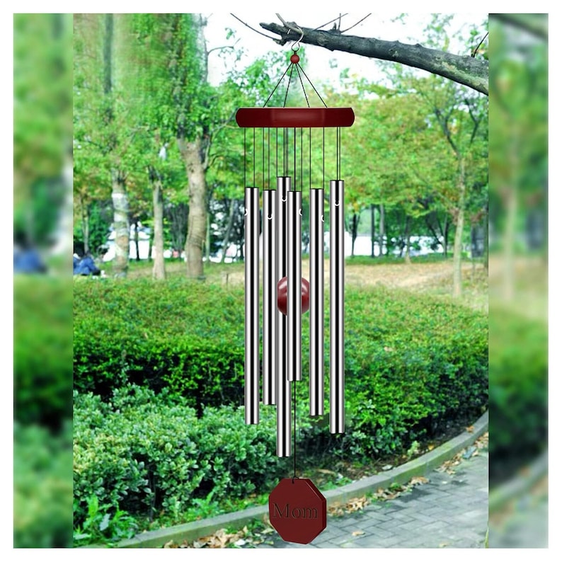 Personalized WINDCHIMES Wind Chime Memorial Sympathy Home Garden ...