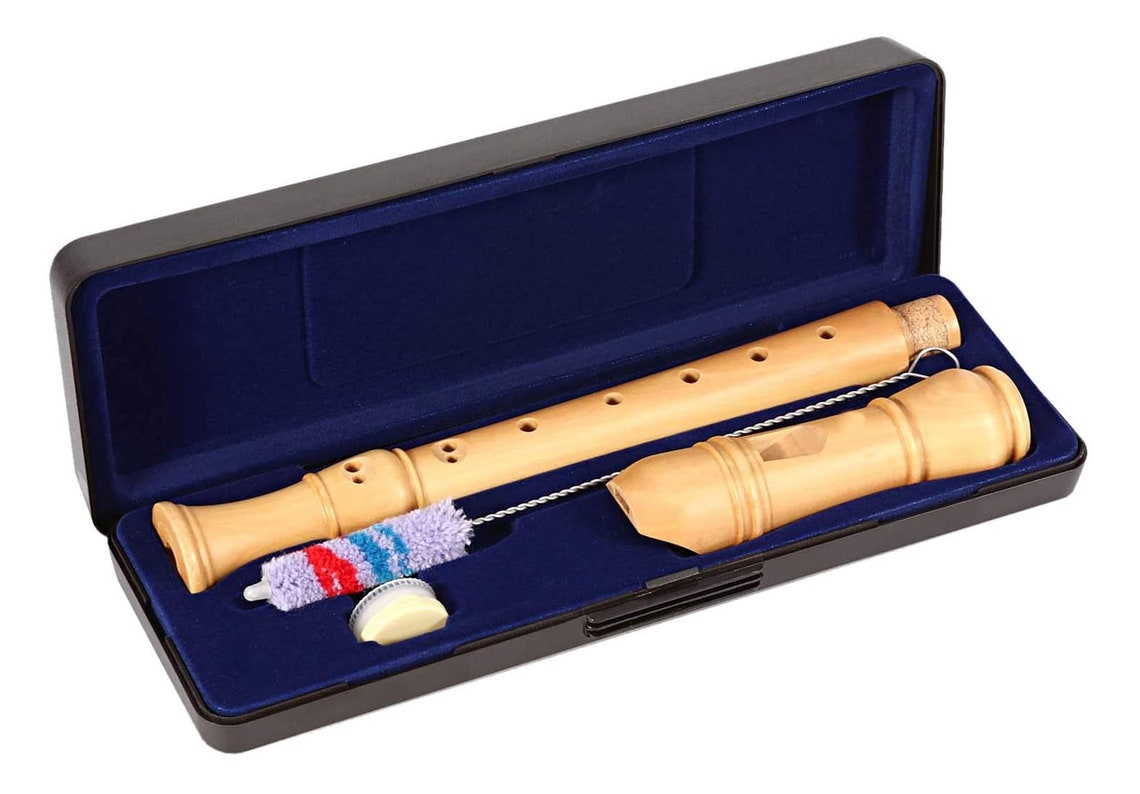 Personalized WOOD FLUTE Soprano Recorder Music Instrument Birthday Gift ...