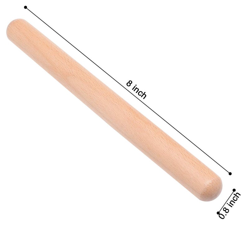Personalized WOOD CLAVES Musical Percussion Instrument Rhythm Sticks ...