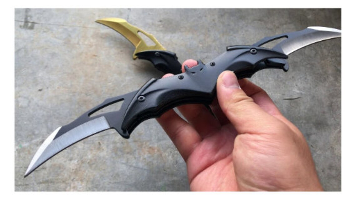 Personalized BAT Pocket Knife Tool Knives Cosplay Gamer Comics ...
