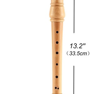 Personalized WOOD FLUTE Soprano Recorder Music Instrument Birthday Gift ...