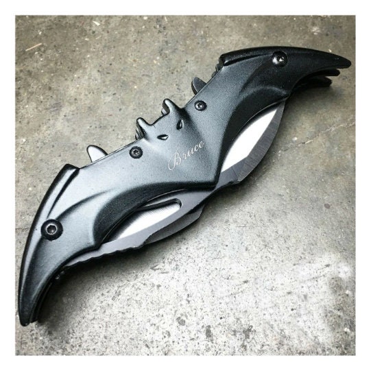 Personalized BAT Pocket Knife Tool Knives Cosplay Gamer Comics ...
