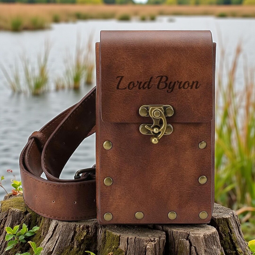 Personalized Medieval Leather Satchel Pouch Bag Renaissance Faire ...
