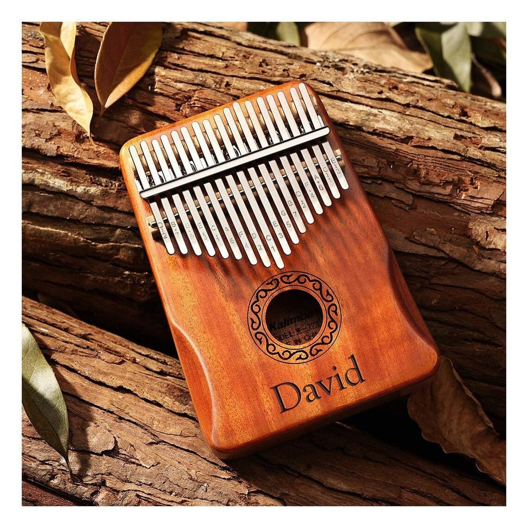 Personalized Kalimba 17 Key Custom Engraved Wood Piano Gift for Her Men ...