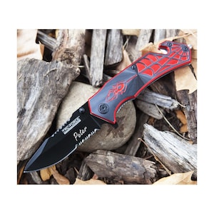 Personalized SPIDERMAN Pocket Knife Multitool Knives Spider Gamer ...