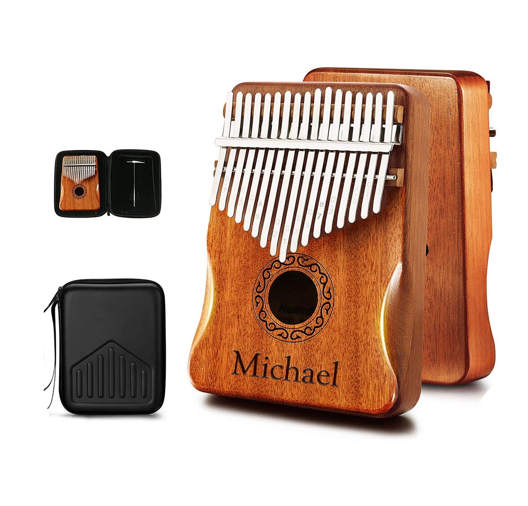 Personalized Kalimba 17 Key Custom Engraved Wood Piano Gift for Her Men ...